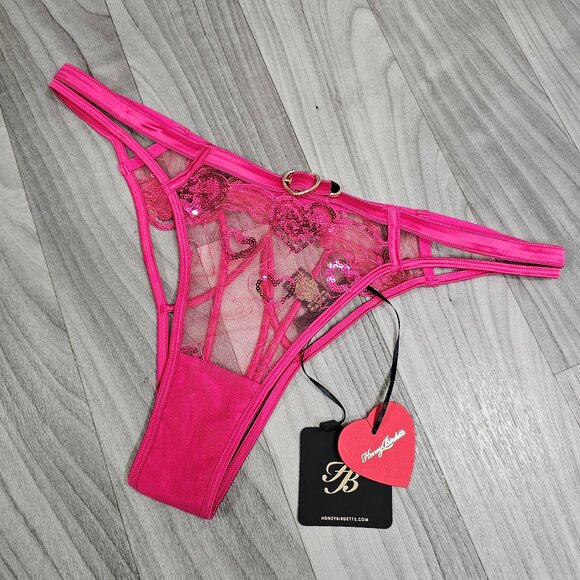 Honey Birdette | Intimates & Sleepwear | Honey Birdette Juliet Hot Pink ...